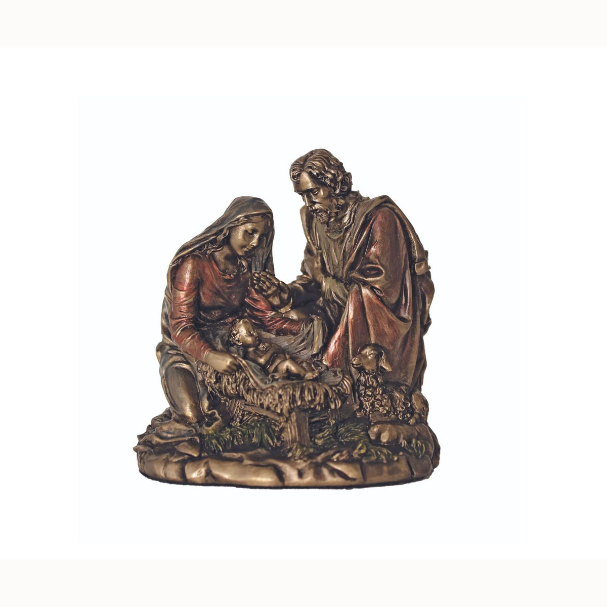 Holy Family Nativity in Cold Cast Bronze SR-77851 – In His Name Store
