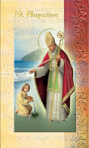 Saint Augustine Biography Prayercard Pamphlet – In His Name Store