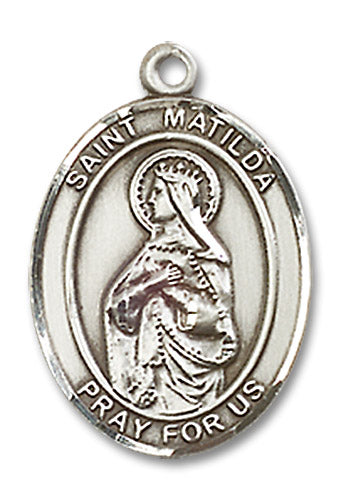 St. Matilda Sterling Silver Medal 8239SS/18S – In His Name Store