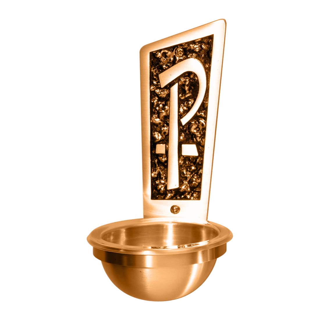 Contemporary Chi Rho Holy Water Font- no. 2518-83B – In His Name Store