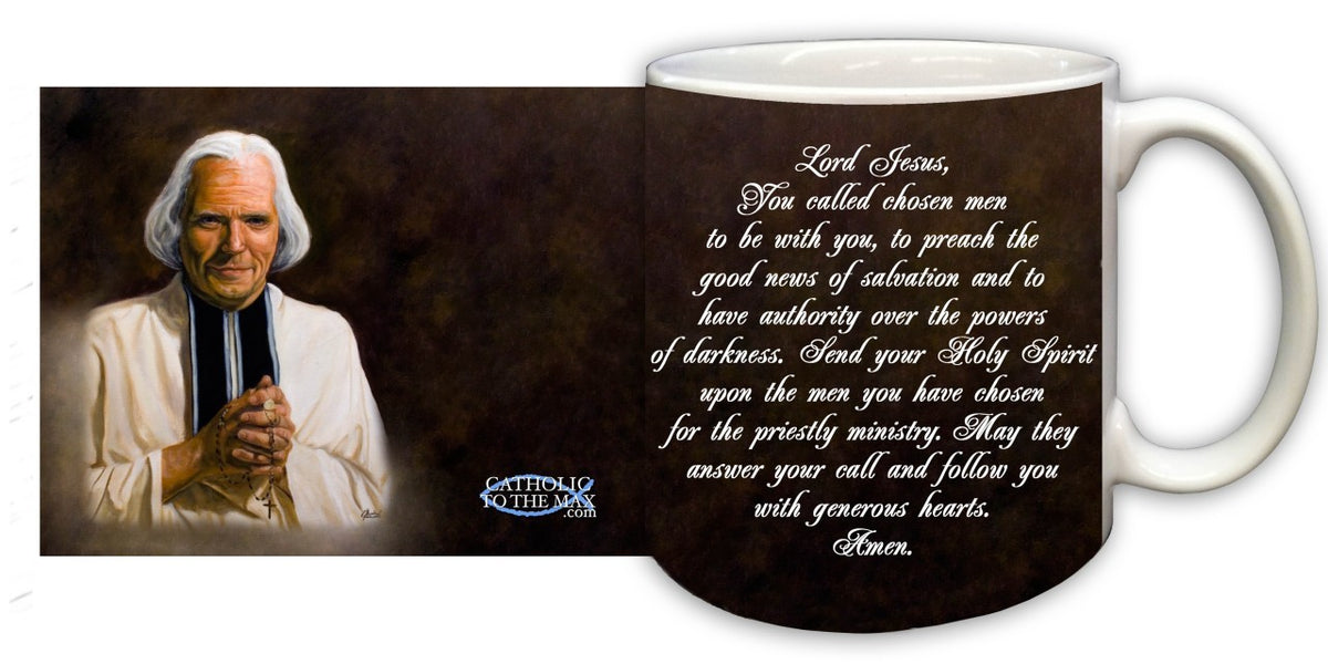 St John Vianney Vocations Prayer Coffee Mug – In His Name Store
